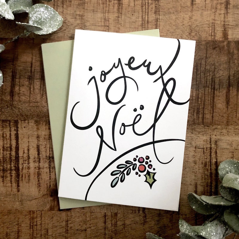 Joyeux Noel Card - Etsy