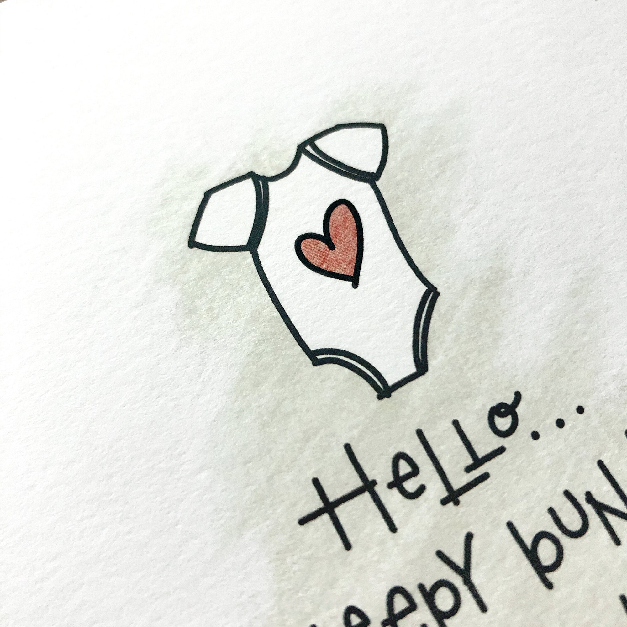 Hello Baby Card / New Baby Card / Welcome Baby Card / | Etsy