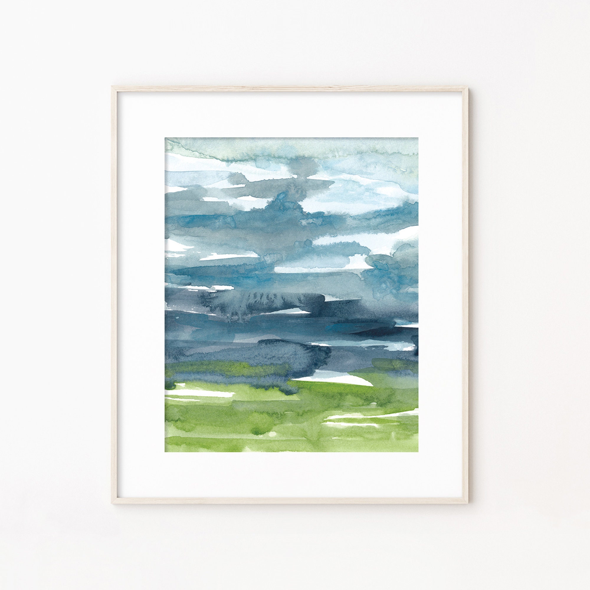 Abstract Watercolor Painting / Abstract Nature Prints / Modern | Etsy