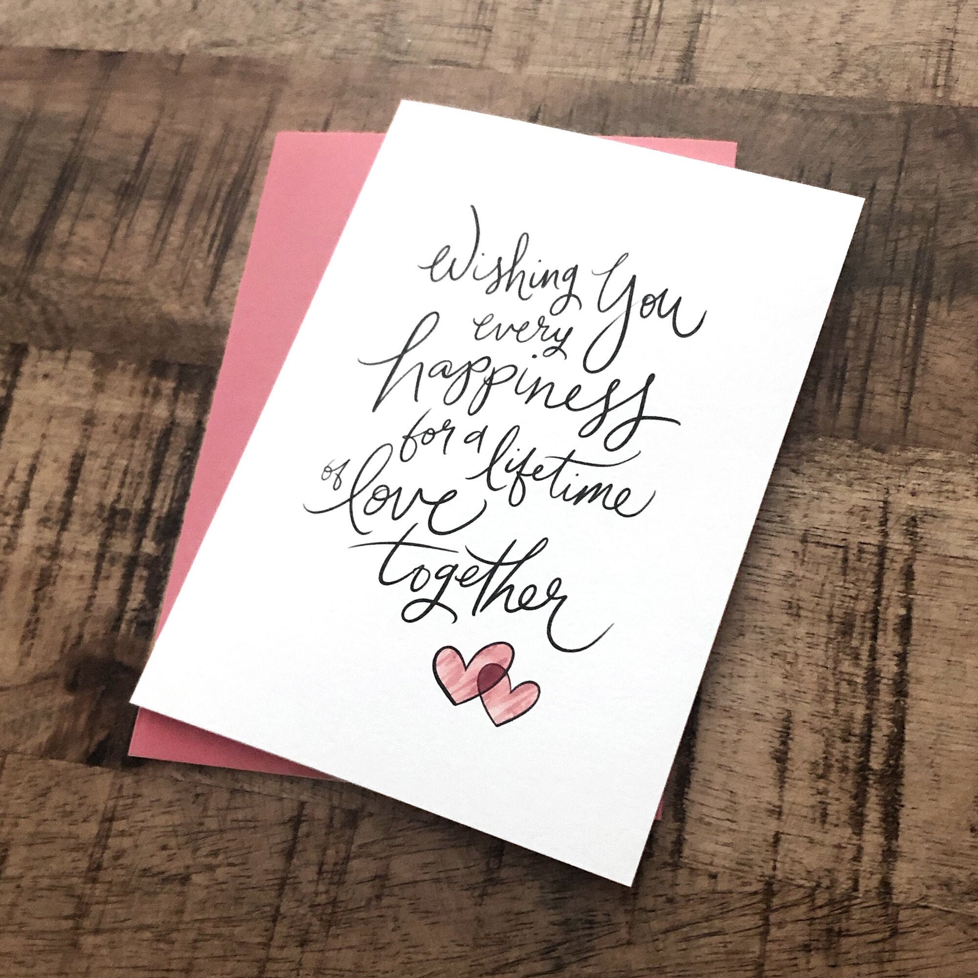 Congratulations Wedding Card for Couple / Congrats Engagement - Etsy