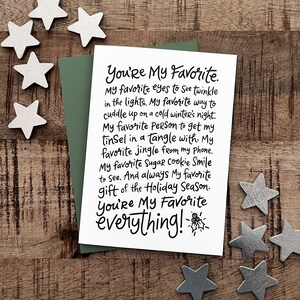 Youre My Favorite Card / Valentines Day Card for Him, Card for Her / I ...