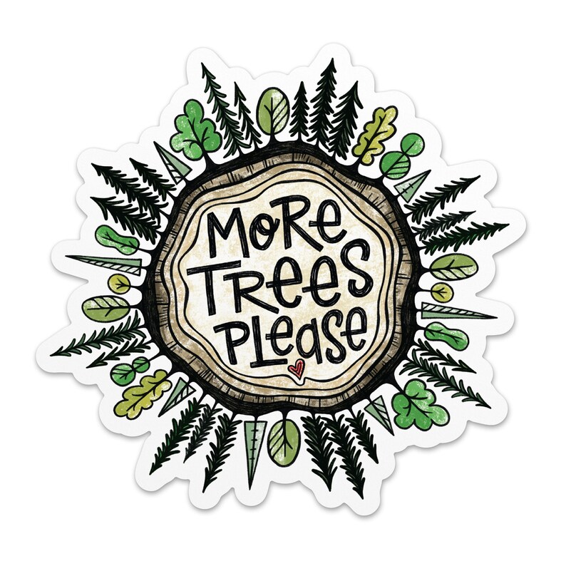 Tree Hugger Sticker / Environmental Stickers / Nature Stickers - Etsy
