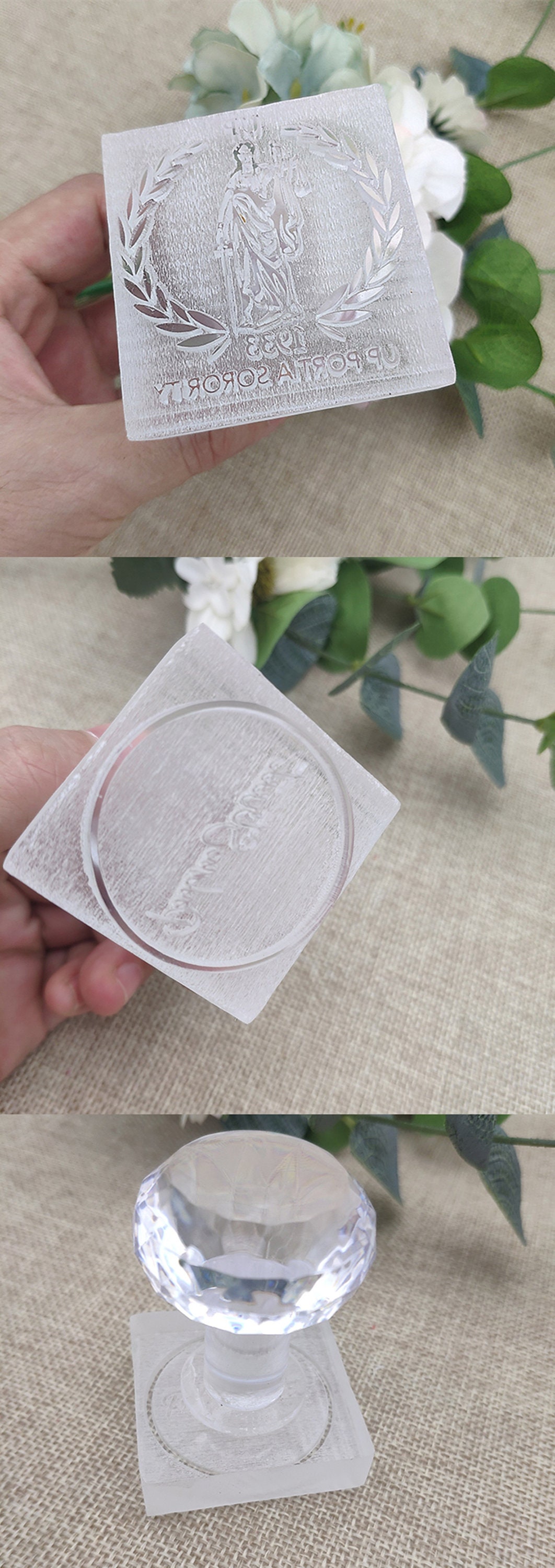 Soap Stamp Custom Acrylic Soap Logo Stamp Handmade Clay Making Stamp ...