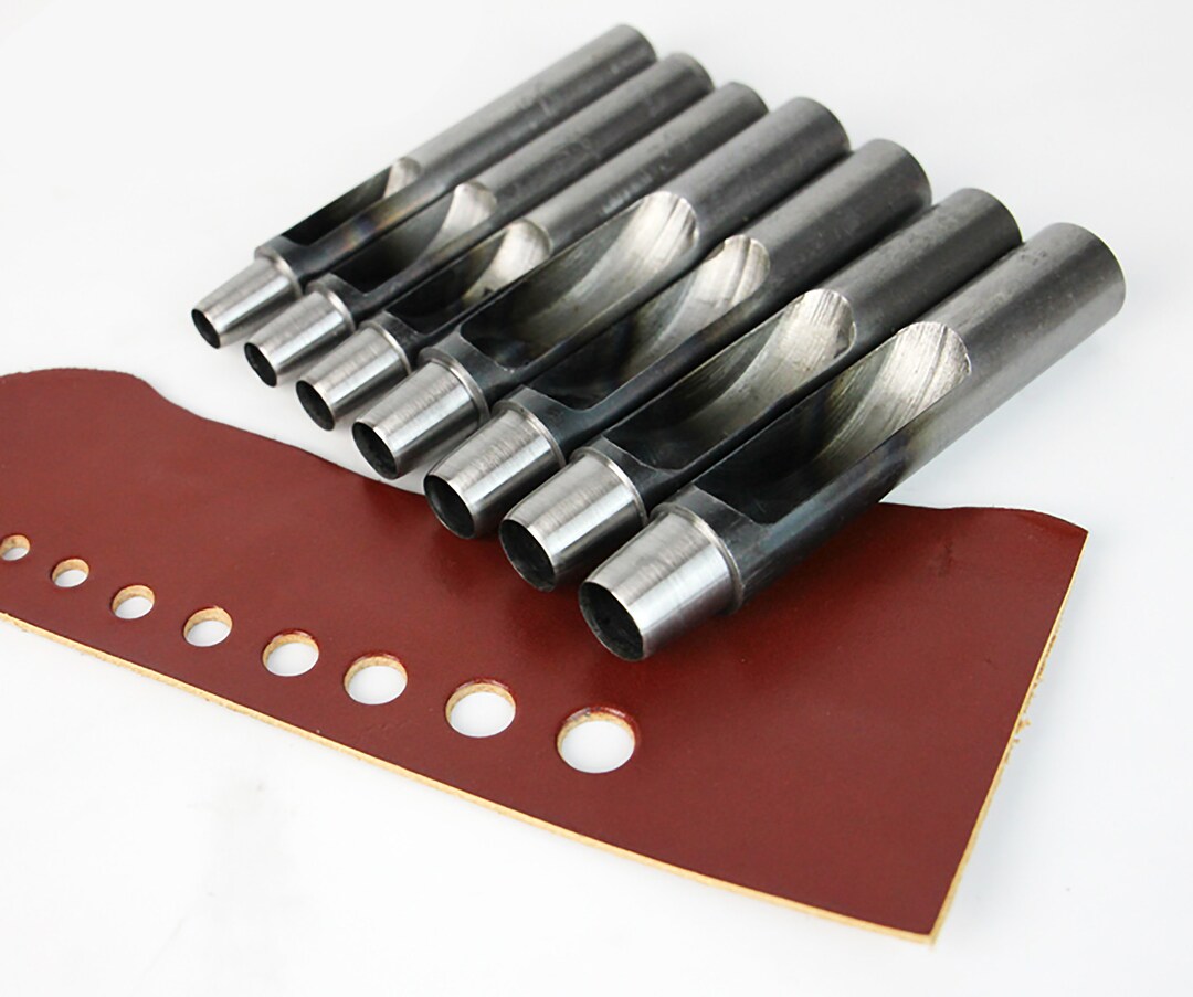 10pcsset Hollow Punch Leather Hole Punch Round Metal Craft Cutter Tool 1 10mmhole Punches