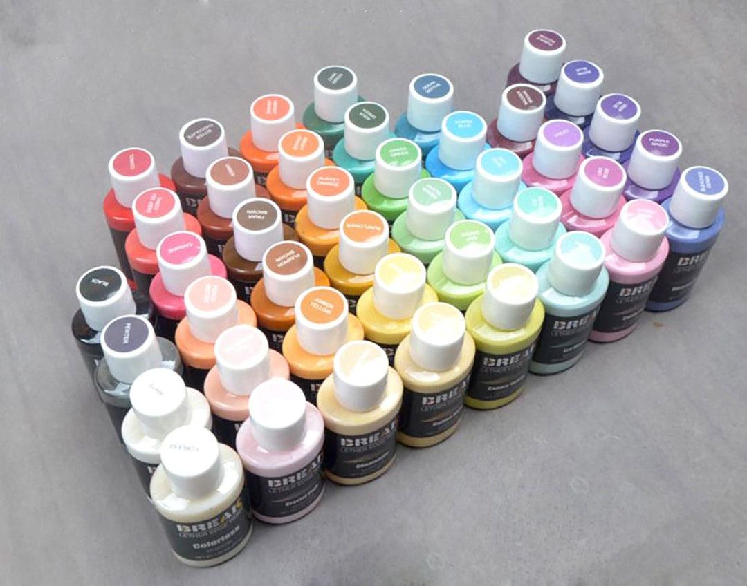 30ml 48 Colors(matte) Colorful Paint Leather Edge Oil Edge Dye ...