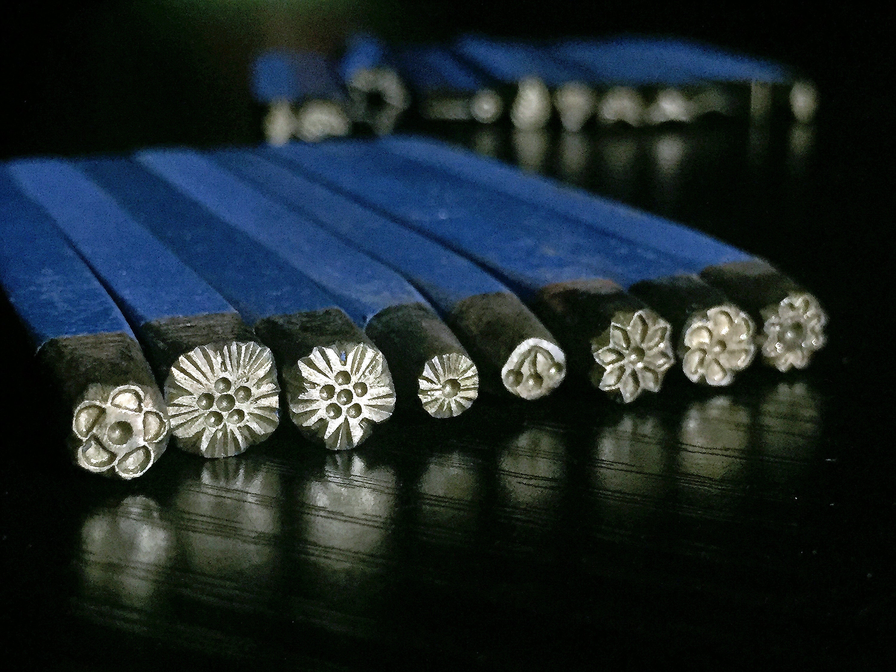 Vintage Style Steel Punches Flower Punch Stamp Set Jewelry Metal ...