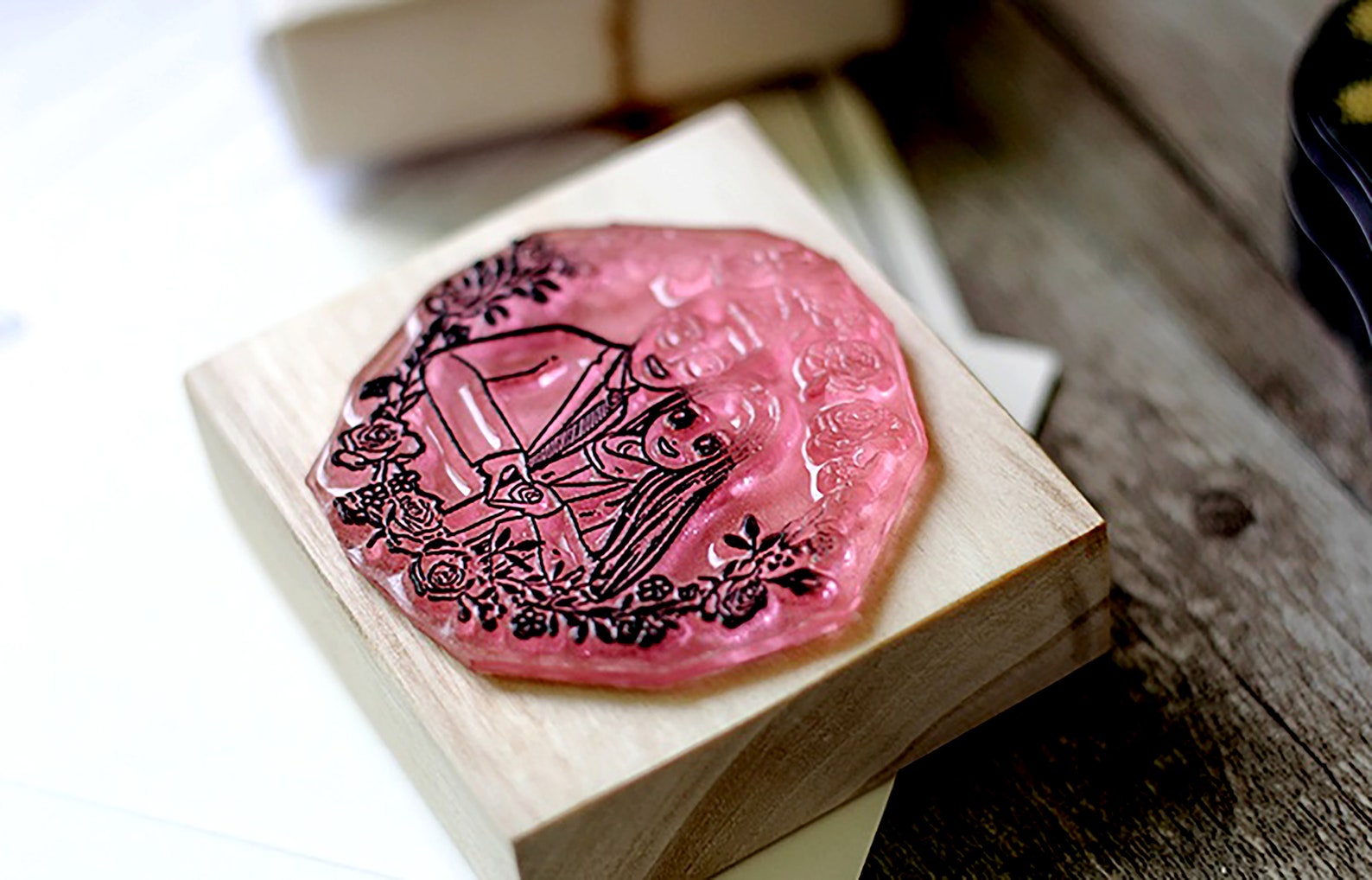 Rubber Stamp Custom Logo Ink Stamp Business Address Logo Stamp ...