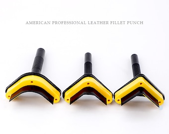 V Punch Leather - Etsy