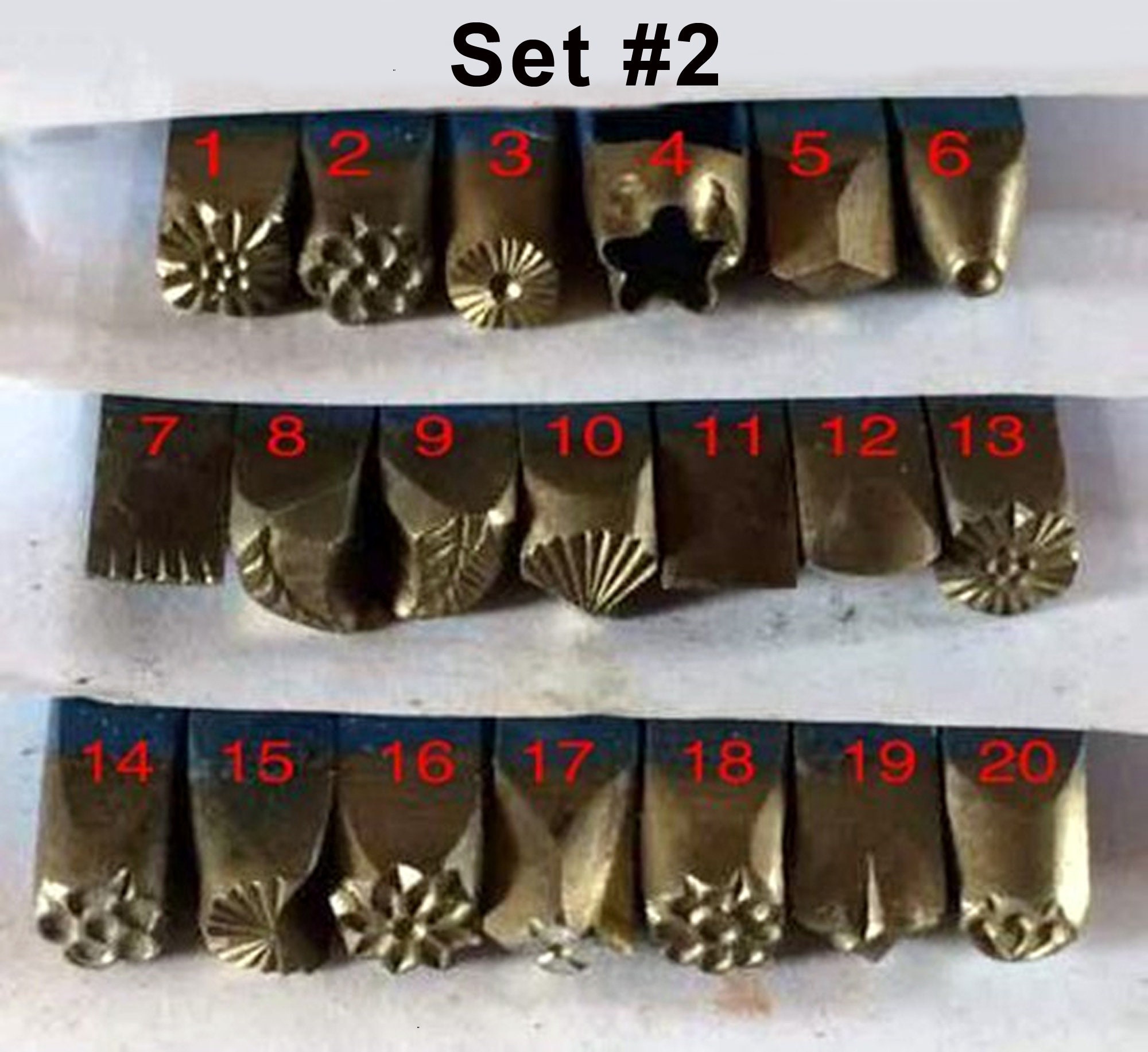 Vintage style Steel Punches Flower Punch Stamp Set Jewelry | Etsy