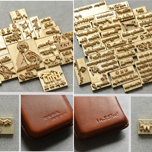 Customize Personalized Embosser Stamp Custom Leather logo | Etsy