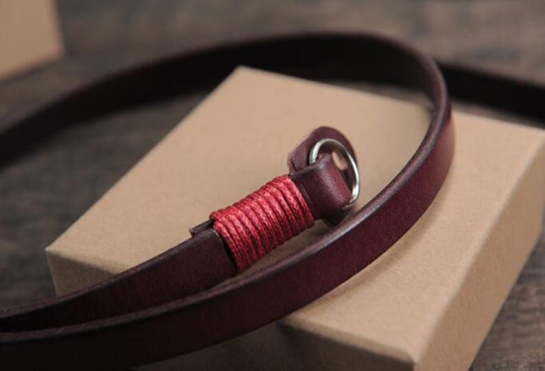 Your Own Initial Leather Camera Strap, Personalized Logo Name Data ...