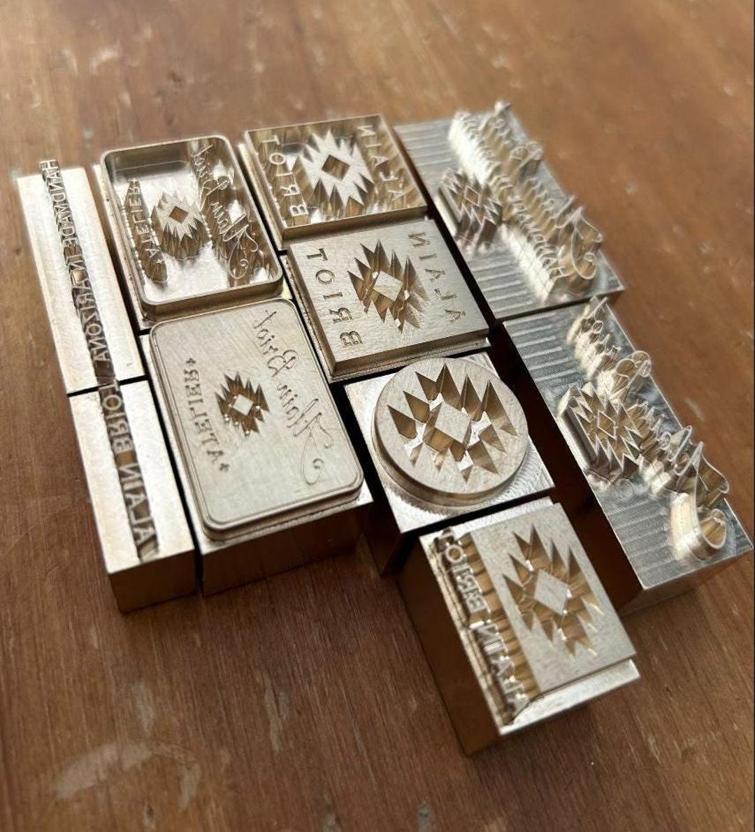 10mm Brass Material Customize Personalized Embosser Stamp - Custom ...