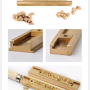 T Slot Holder Fixture Alphabet Letters Numbers Symbol Leather Stamp ...