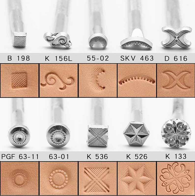 22 Style Carving Leather Craft Stamps Toolsart Stamp-leather - Etsy