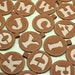 Alphabet Key Ring Leather Die Cuts Letters Pendant, Personalized Key ...
