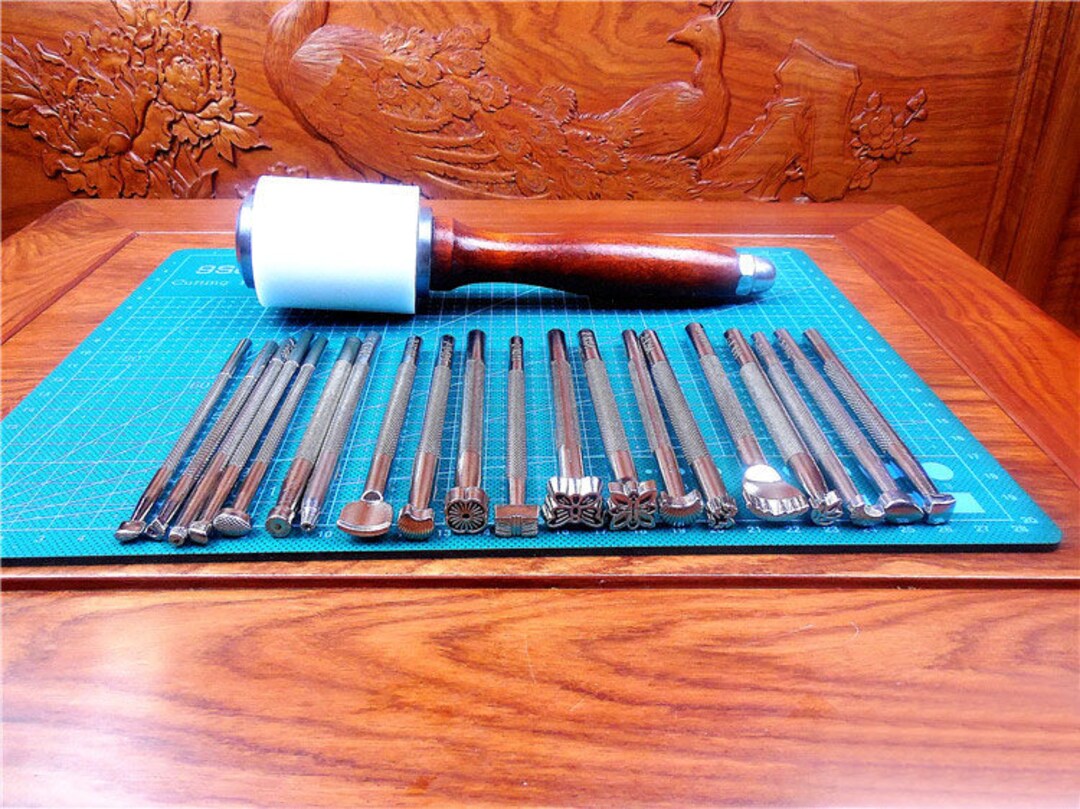 Complete Set of Leather Stamp and Hammer Engraving - Etsy