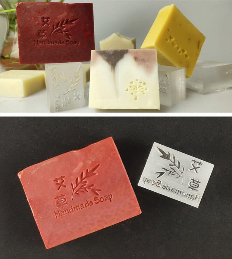 Large Custom Acrylic Soap Embossing Stamp Personalized High - Etsy