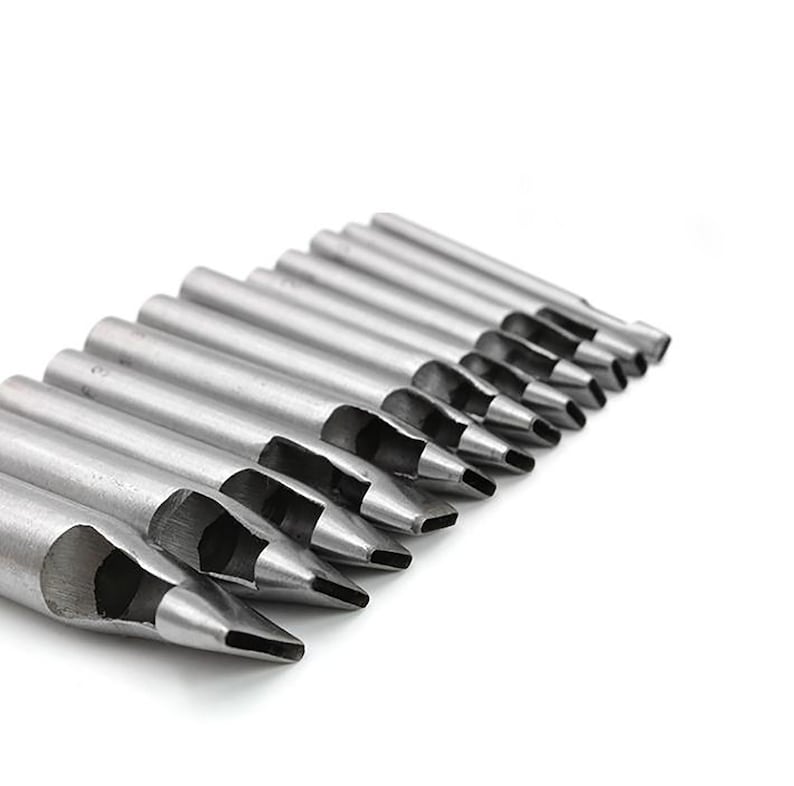 DIY Leather Punching Punch Tool Oval Waist Punch Flat Mouth - Etsy