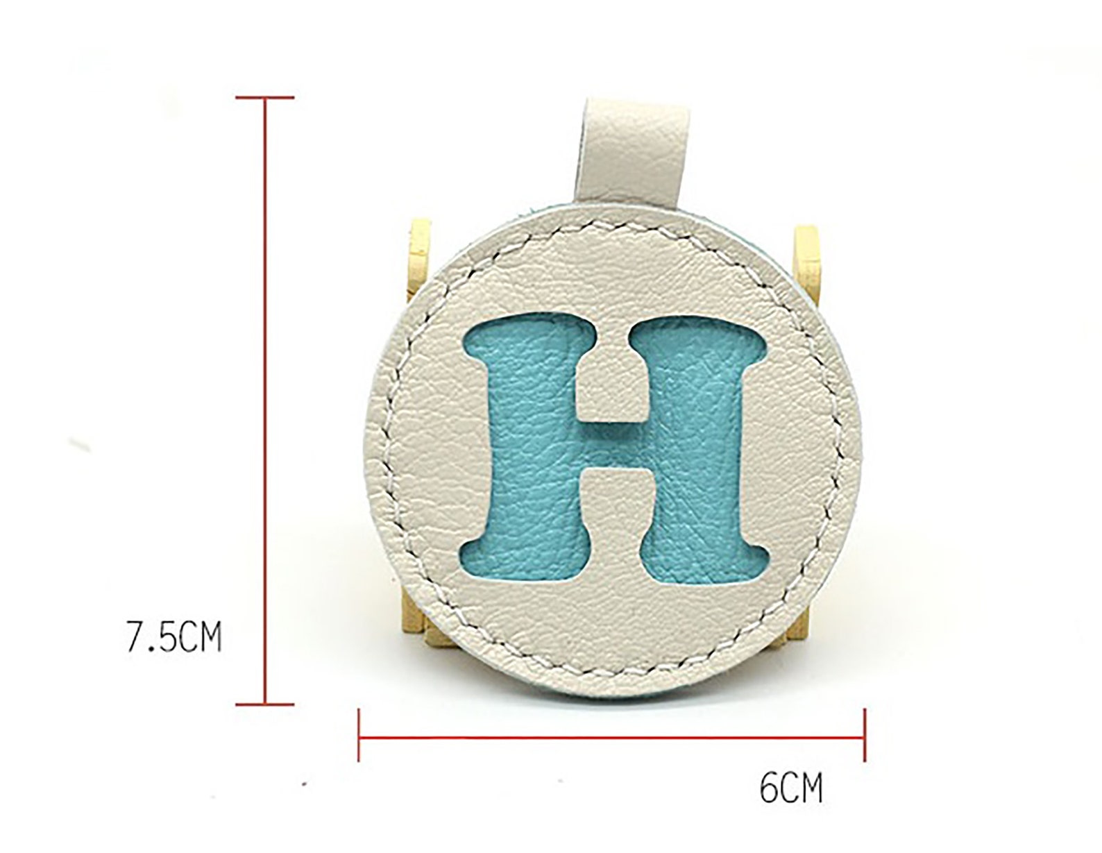 Alphabet Key Ring Leather Die Cuts Letters Pendant - Etsy