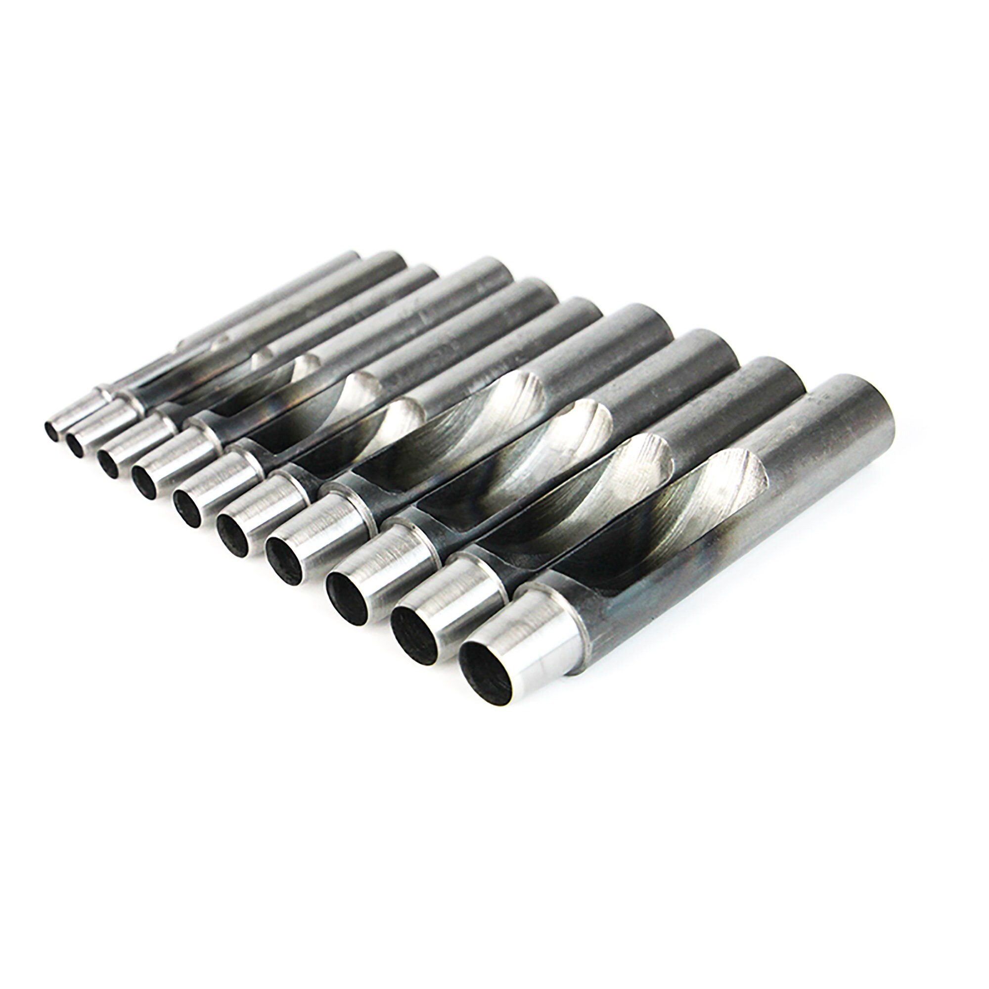10pcs/set Hollow Punch Leather Hole Punch Round Metal Craft Cutter Tool ...