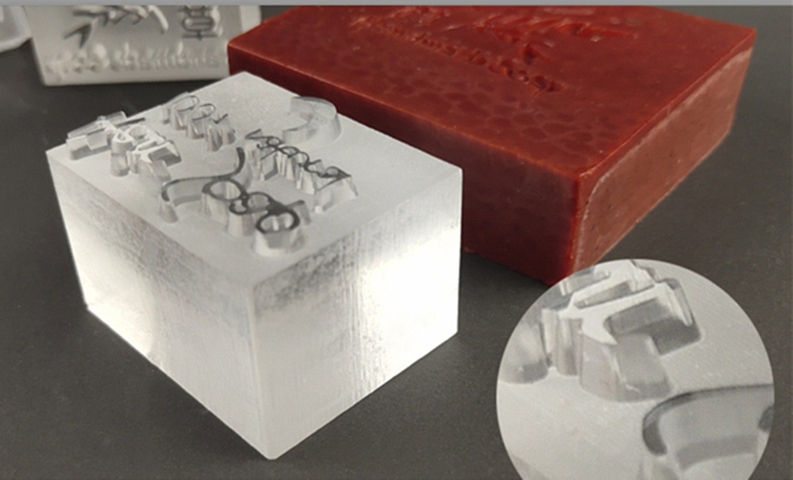 Large Custom Acrylic Soap Embossing Stamp, Personalized High Quality ...