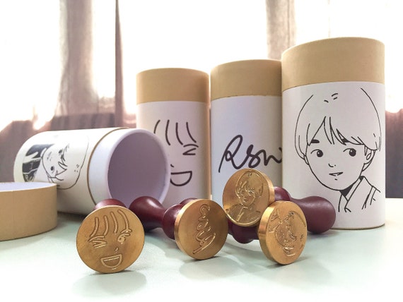 Custom Wax Seal Stamp Set With Your Own Logo Design With Gift | Etsy