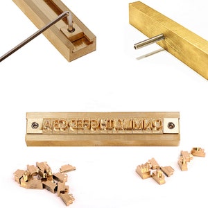 T Slot Holder Fixture Alphabet Letters Numbers Symbol Leather Stamp ...