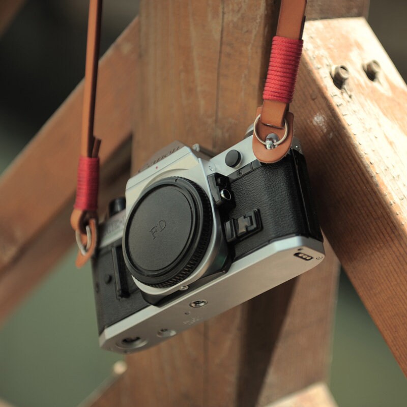 Your Own Initial Leather Camera Strap, Personalized Logo Name Data ...