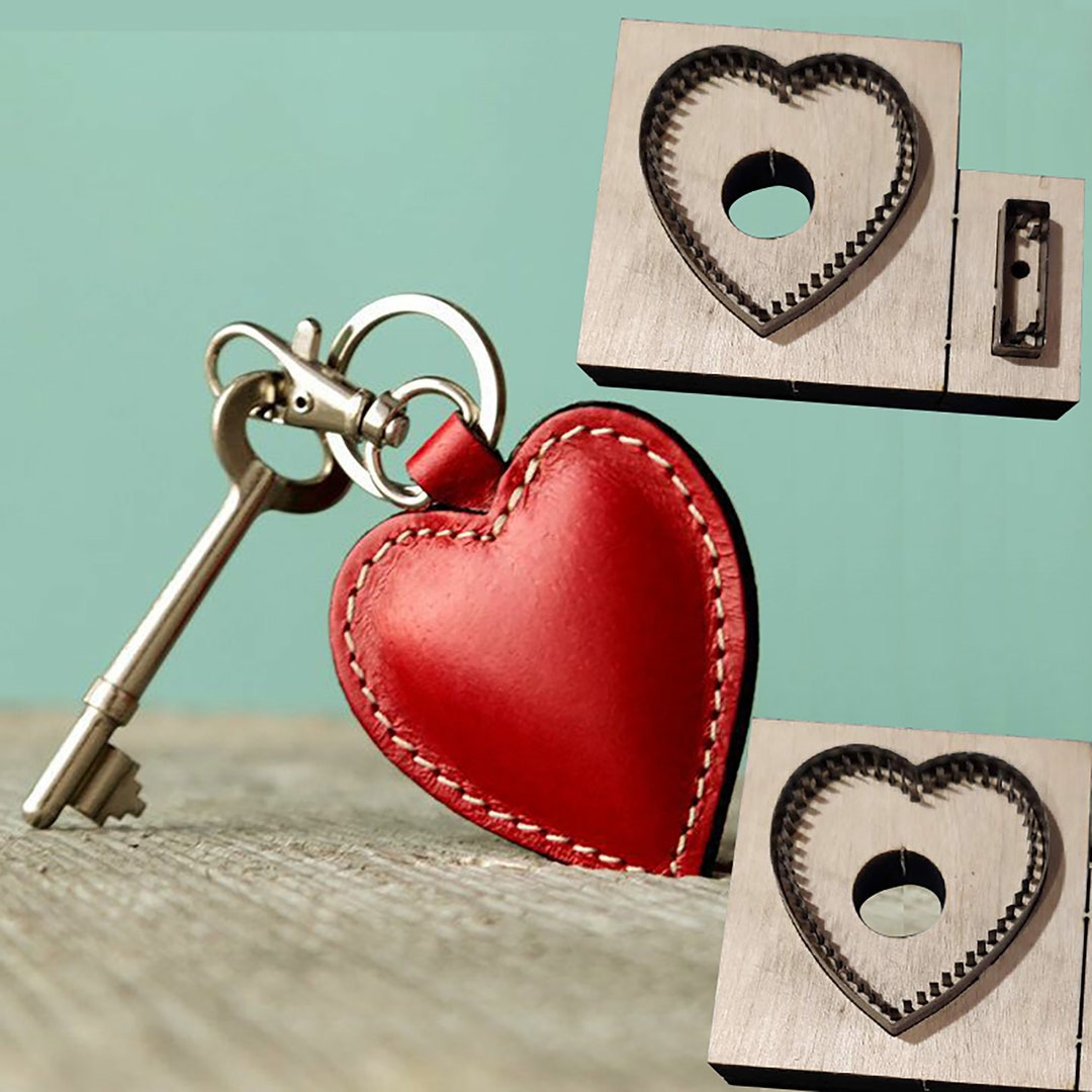 Keychain Steel Cutting Dies,heart Shape Keychain,leather Keychain ...