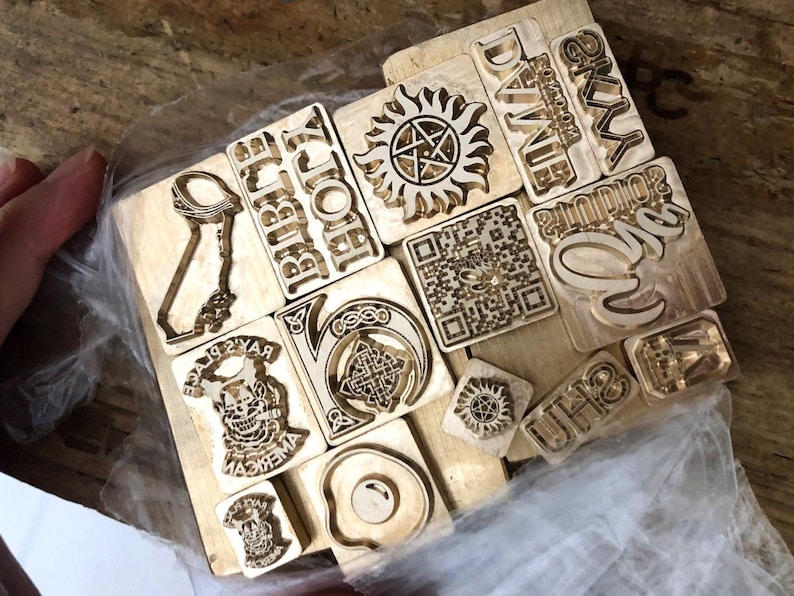 Customize Personalized Embosser Stamp Custom Leather Logo - Etsy