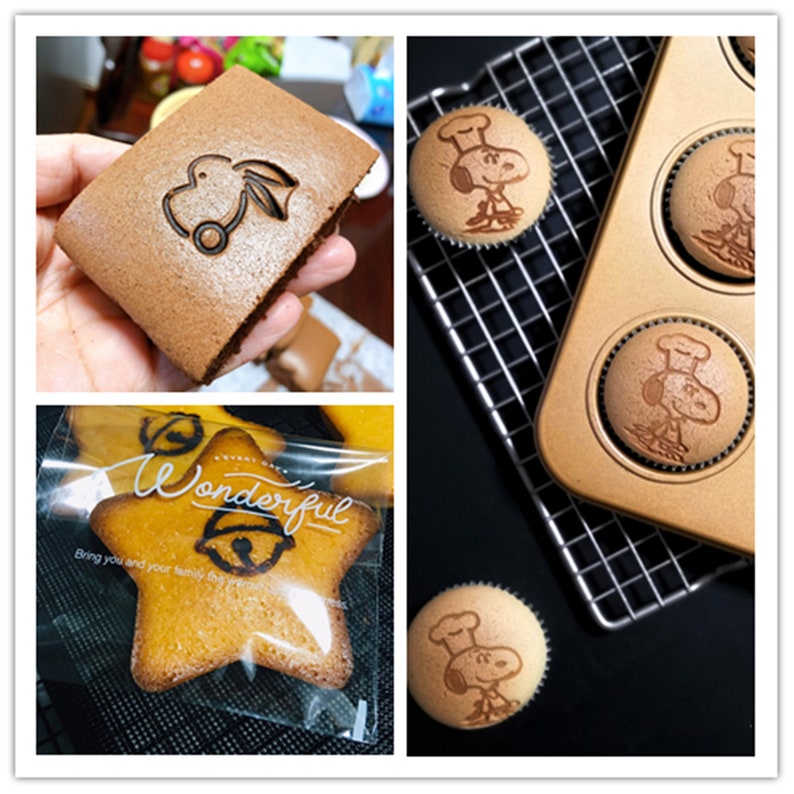 Personalized Leather,custom Wood Food Cake Iron Bread Hot Stamp Logo ...