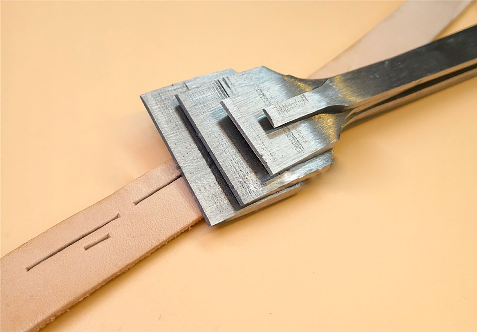 4mm Thick Handle-Leather Punches Leather Wallet Card Slot | Etsy