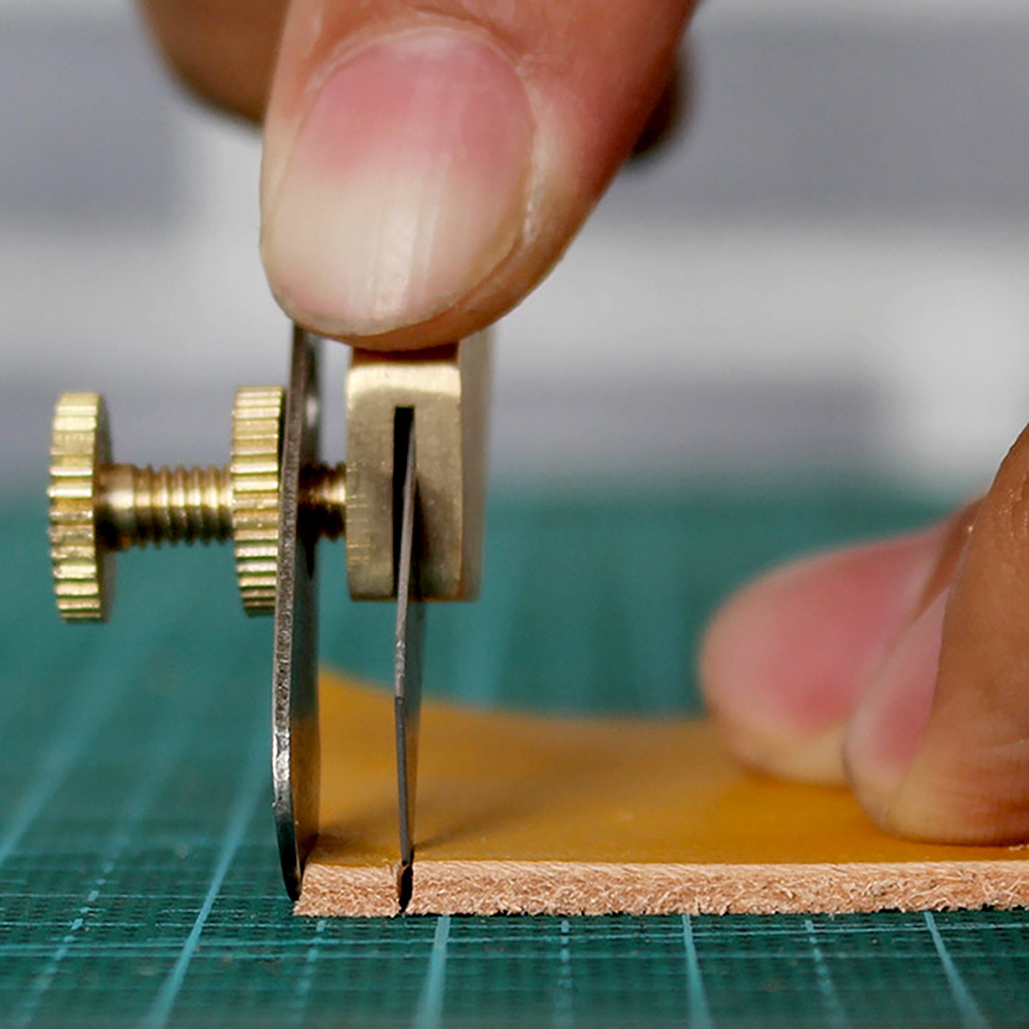 DIY Incision Cutter Knife Copper Trimming Knife With Blade Leather ...