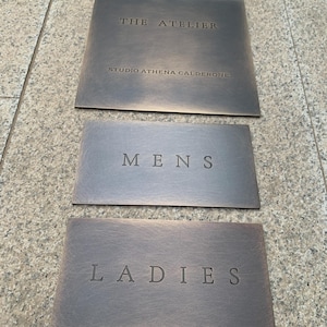 Engraved Brass Nameplates & Custom Metal Tags | Personalized Gold Signs ...