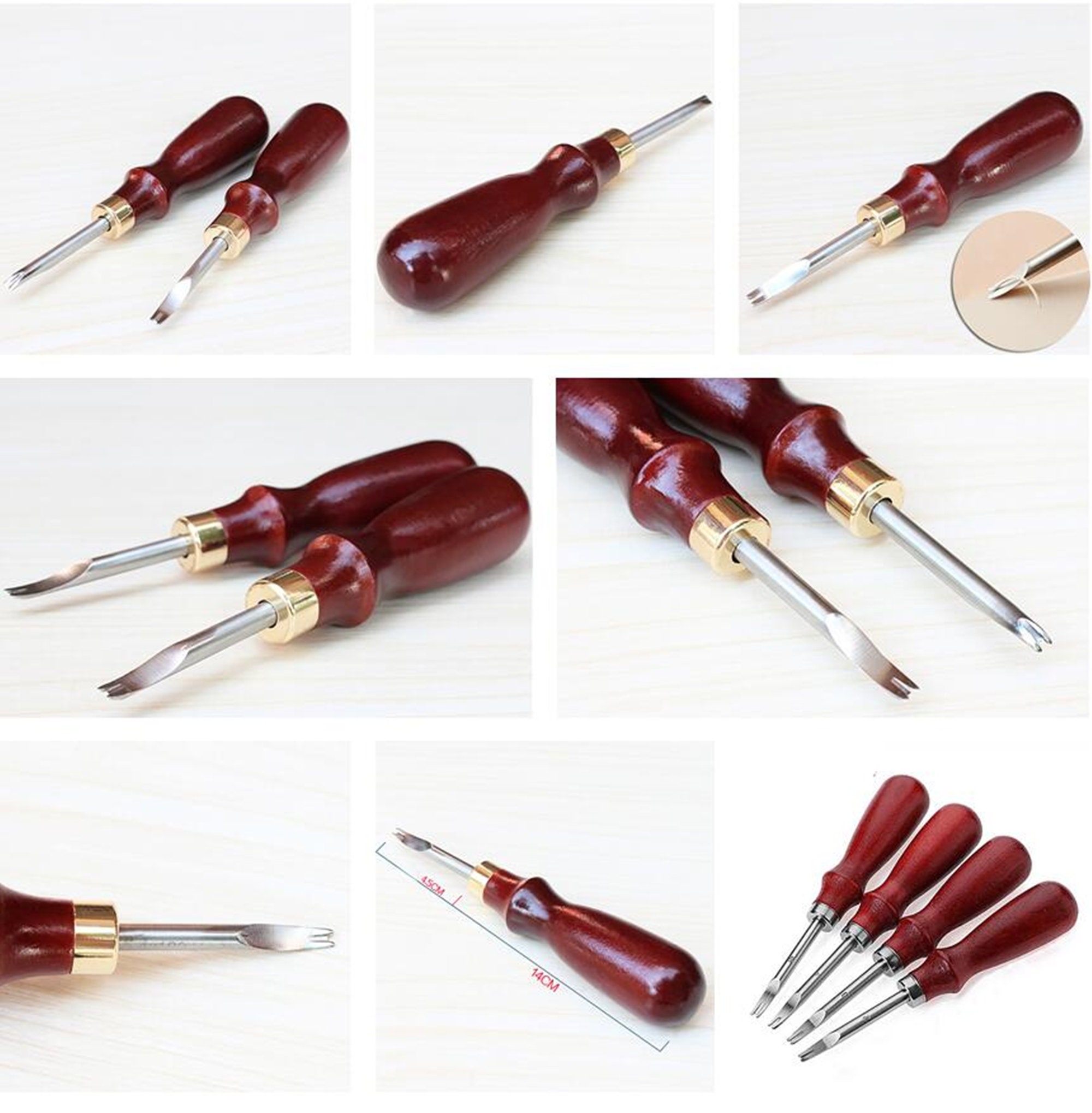 Leather Edge Cutter Skiving Tool Handle Leather Trimmer Edge Skiving ...