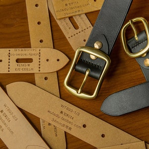 Acrylic 3 Style Belt Template Leather Craft Pattern Leather Craf Tool ...