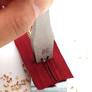 1set 3# 5# Steel Alloy Zipper Tooth Removal Tool Code Loading Zip Tooth ...