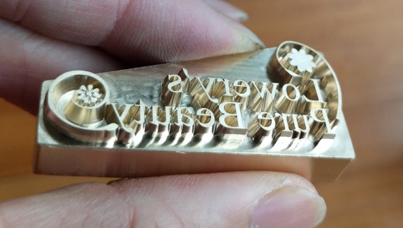 Custom Made Special Order Brass Leather Stamp Hot Foil Logo - Etsy