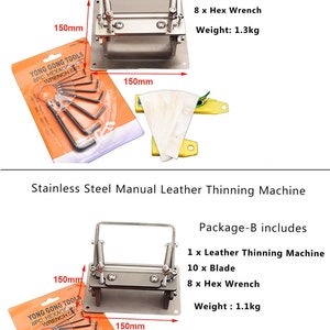 Leather Splitting Machine - Leather Craft Thinning Tool - Smooth ...
