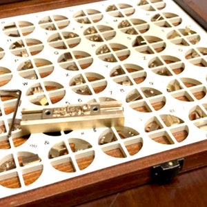 Brass Stamp Alphabet Number Storage Case, Alphabet Letter Number Stamps ...