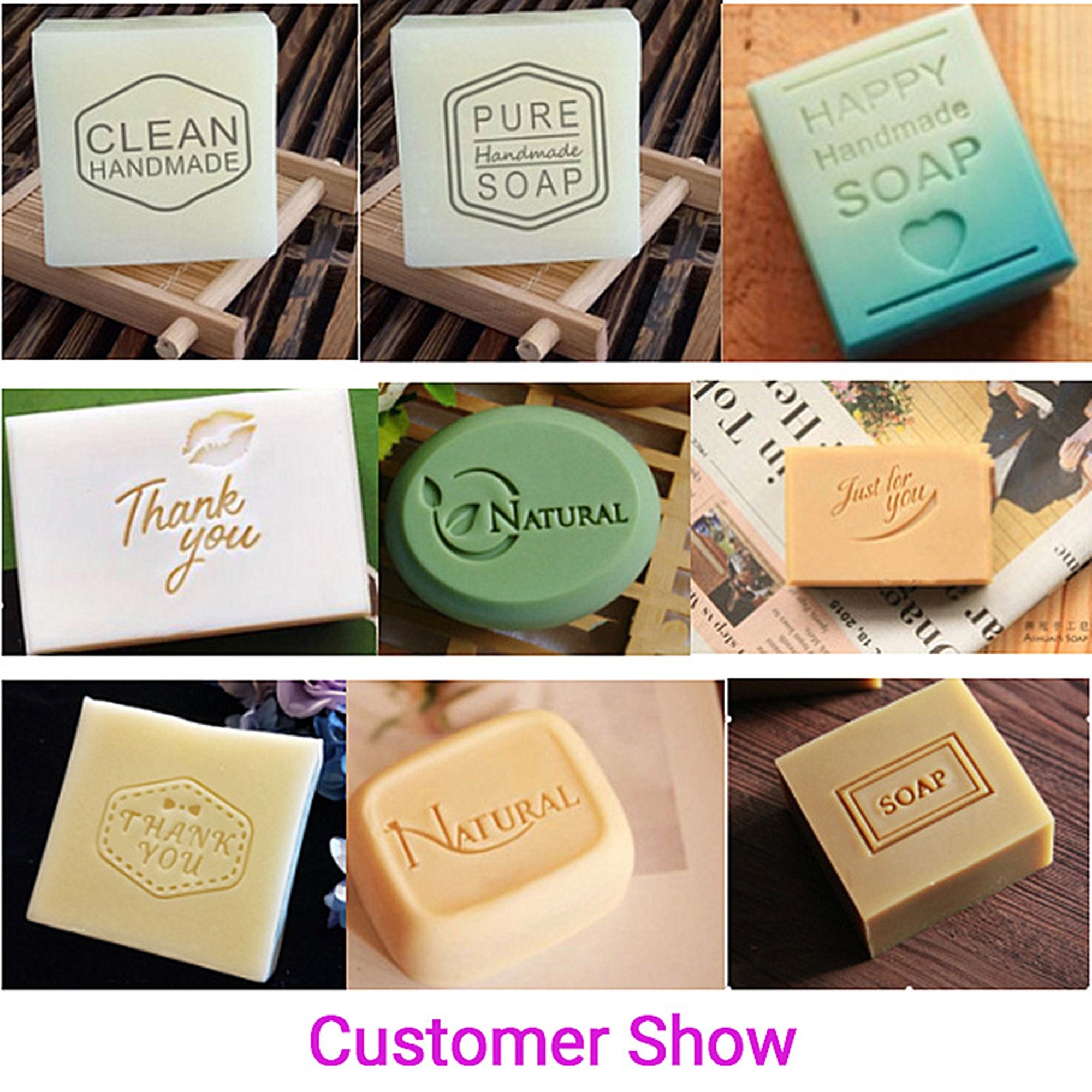 Soap Stamp Custom Acrylic Soap Logo Stamp Handmade Clay Making - Etsy