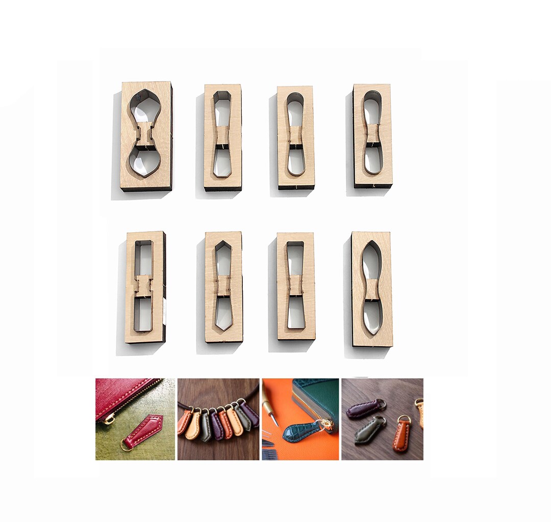 Leather Handbag Accrssory Cutting Die Zipper Holder Leather Decoration ...