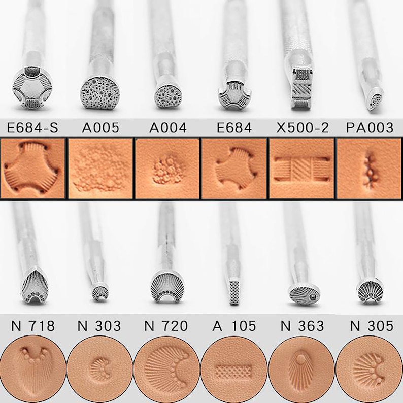 22 Style Carving Leather Craft Stamps Toolsart Stamp-leather - Etsy