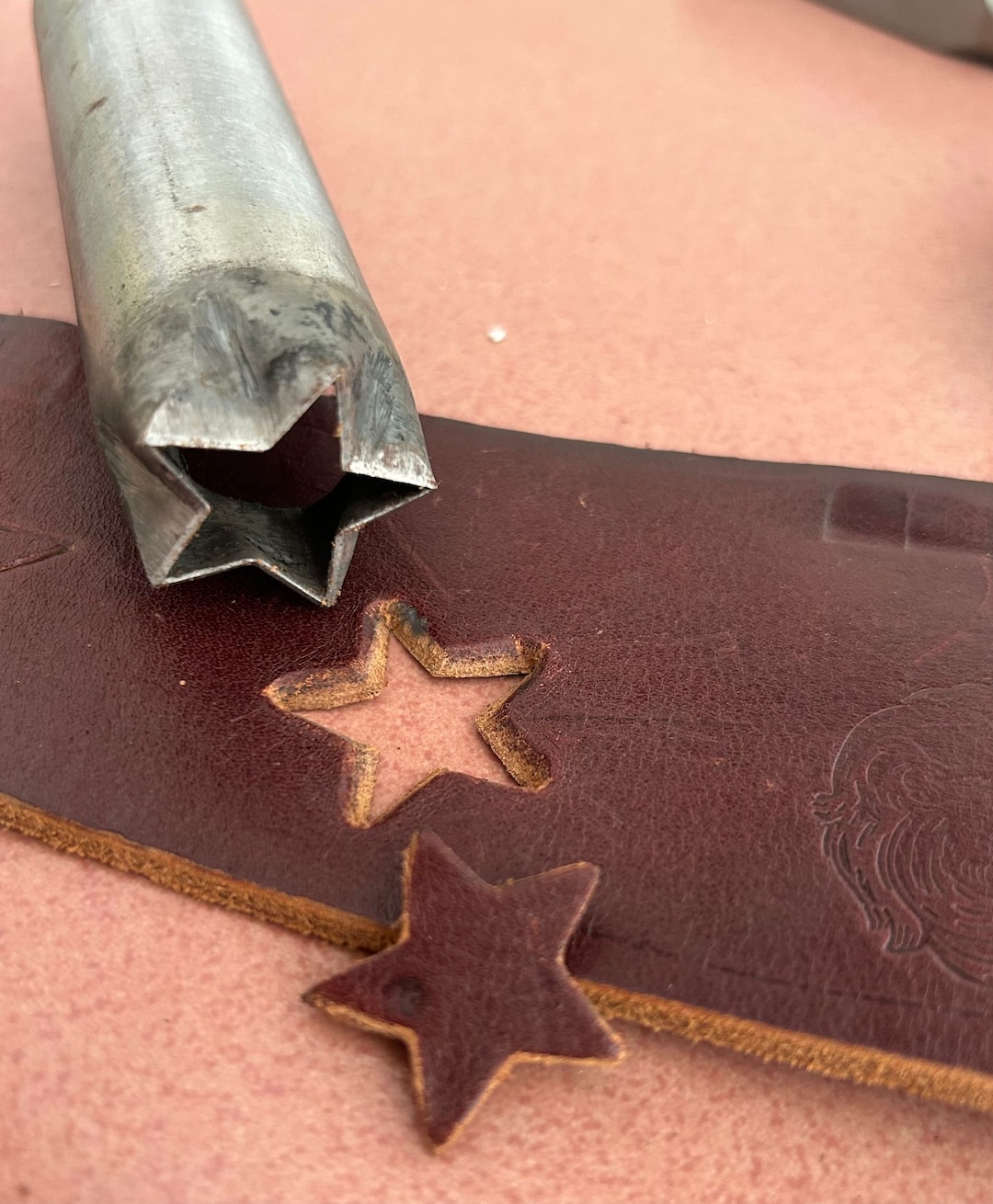Ultimate DIY Leather Craft Punch Tool Star Punch, Waist Punch Flat ...