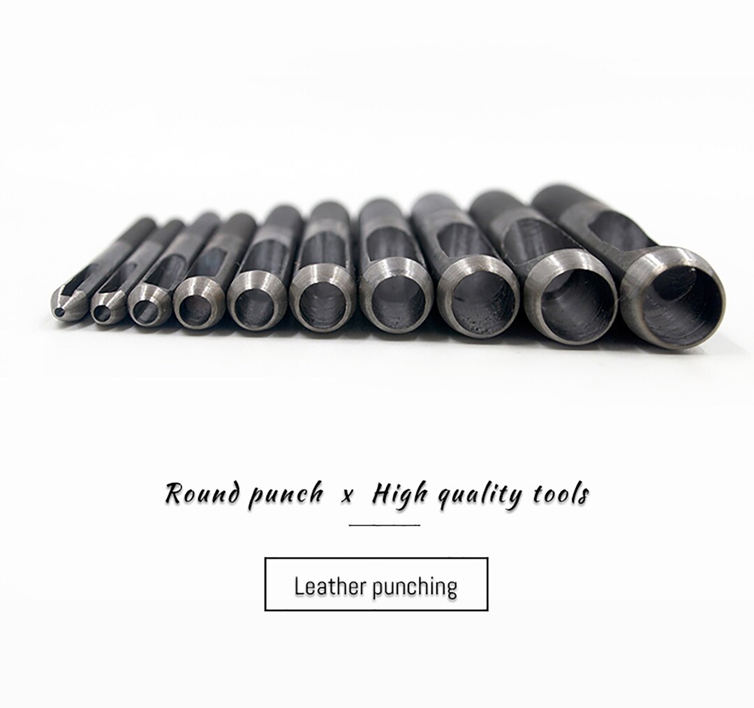 High Quality 1mm-15mm Size Leather Craft Hole Punch Tool, Thick Steel ...