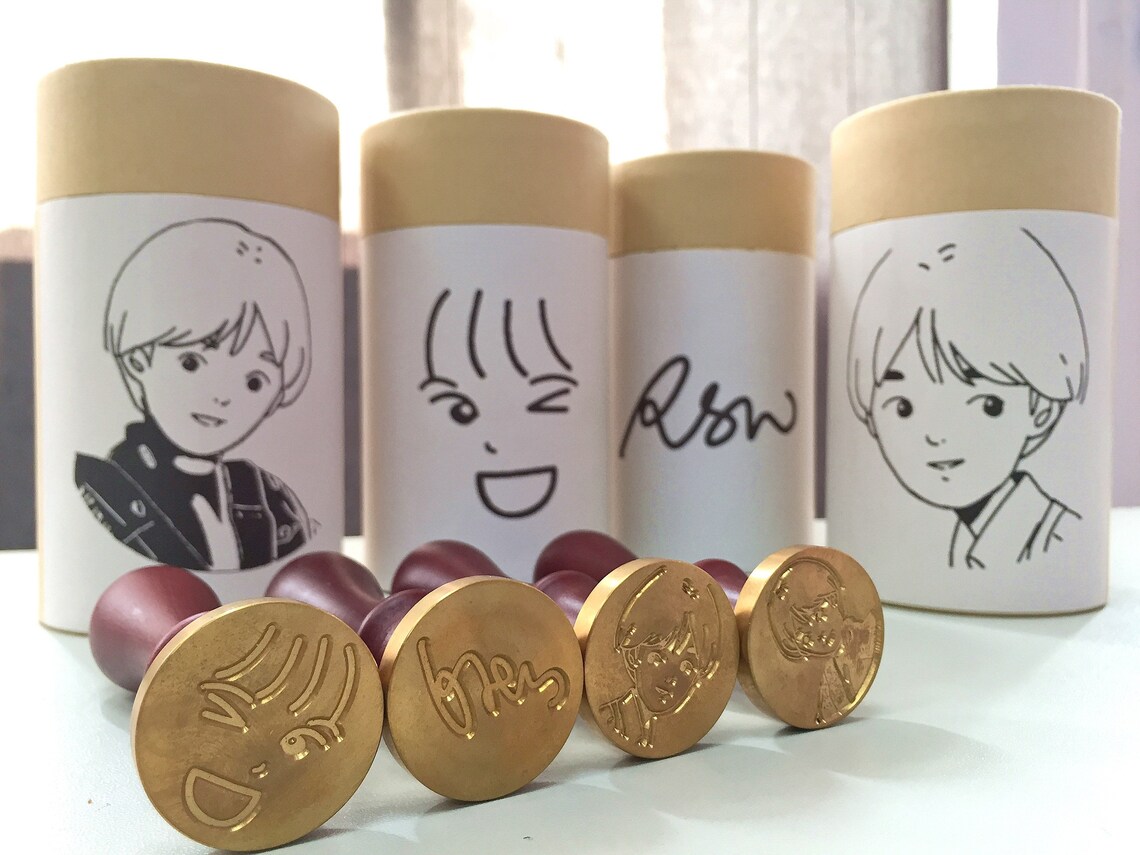 Custom Wax Seal Stamp Set With Your Own Logo Design With Gift Box ...
