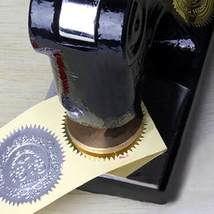 Embossed Paper Seal Large Custom Heavy Duty Desk Unforgettable Embosser ...