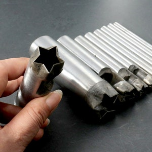 Ultimate DIY Leather Craft Punch Tool Star Punch, Waist Punch Flat ...