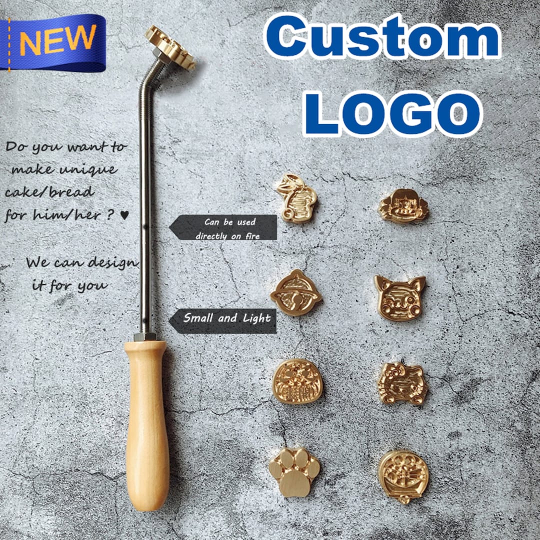 Personalized Leather,custom Wood Food Cake Iron Bread Hot Stamp Logo ...
