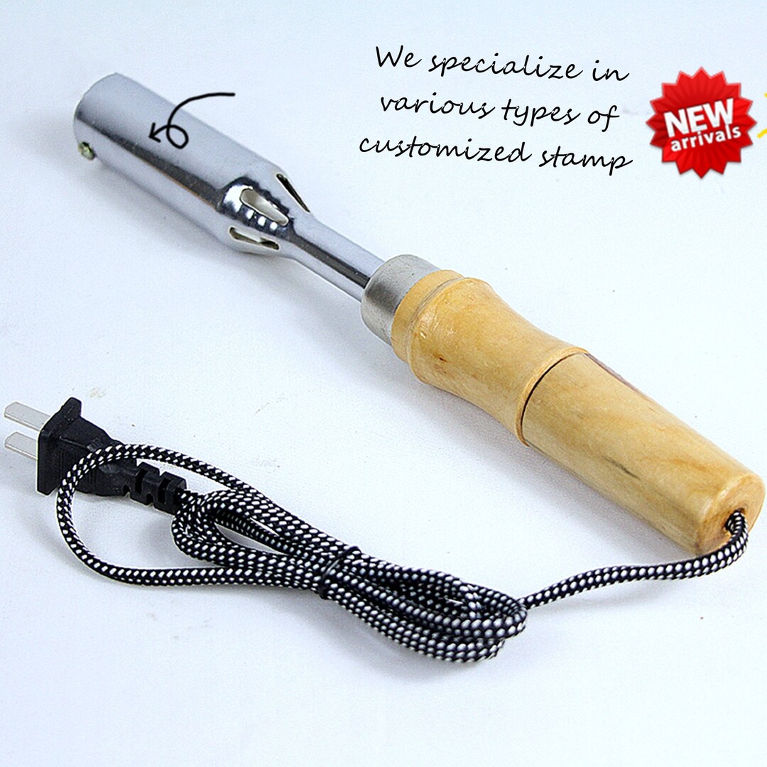 Leather Stamp Tool Heat Embosser for Woodwork - Branding Iron Custom ...